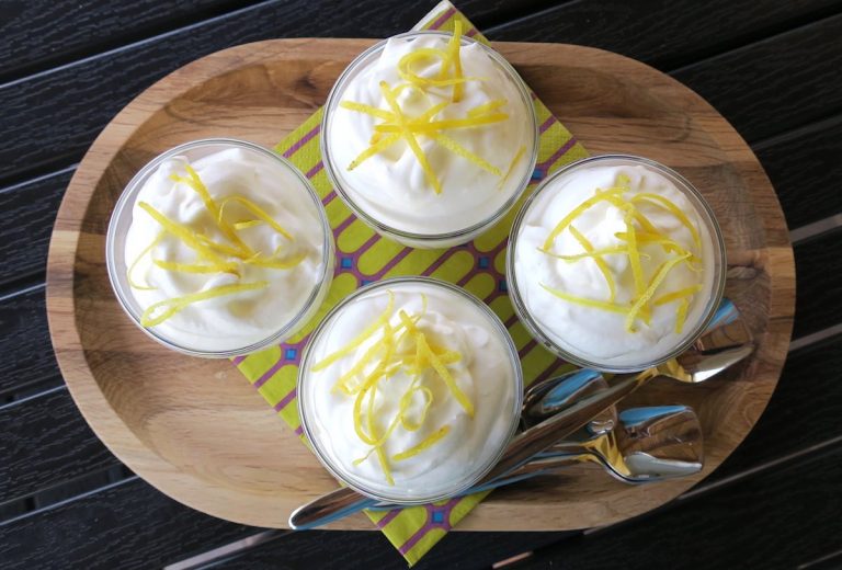 SUGAR FREE LEMON & PROSECCO SYLLABUB - Queen Keto