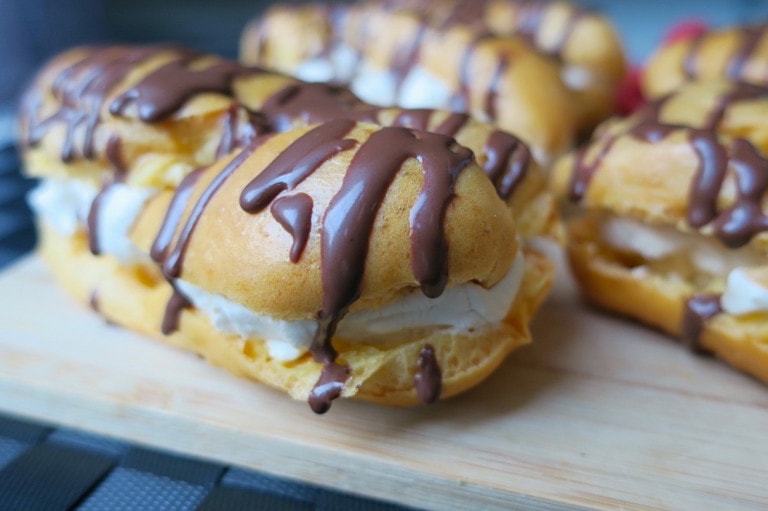 Keto Choux Pastry Coffee Cream Éclairs - Queen Keto