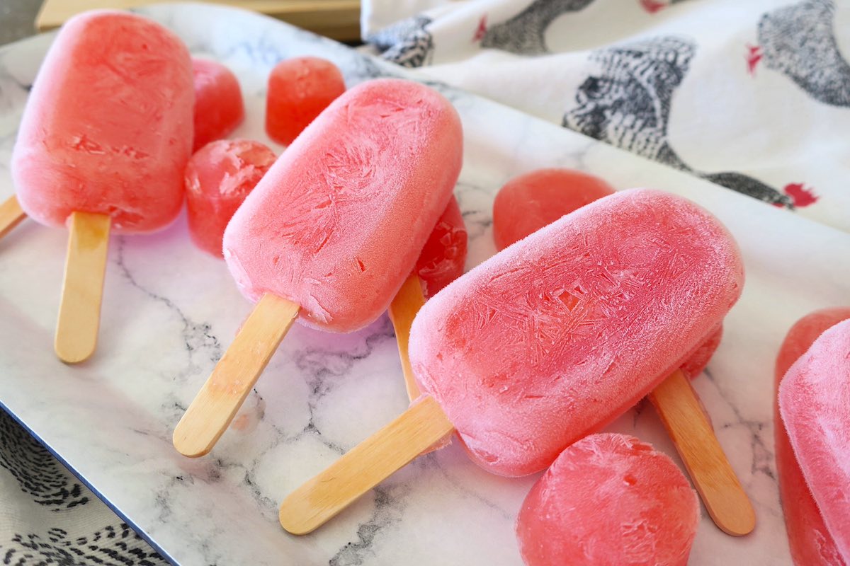 Sugar Free Gin & Watermelon Ice Lollies - Queen Keto