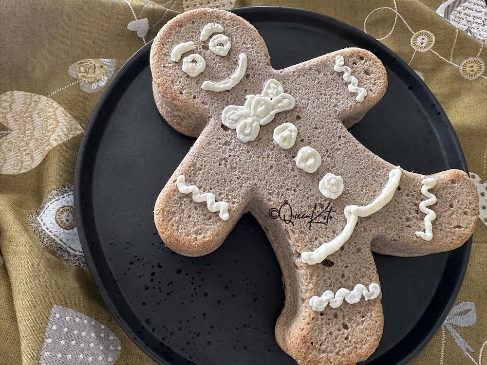 Keto Gingerbread Man Cake - Queen Keto