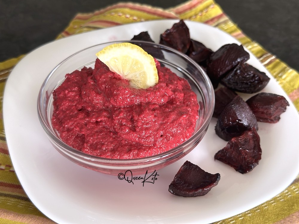 Whipped Feta with Roasted Beetroot - Queen Keto